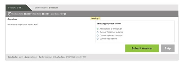 How a candidate can appear for test on the iMocha platform